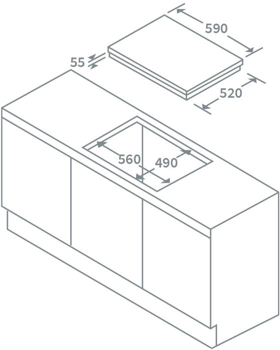 Prima PRIH204 60cm Induction Hob Black Built In Kitchens Appliances ...