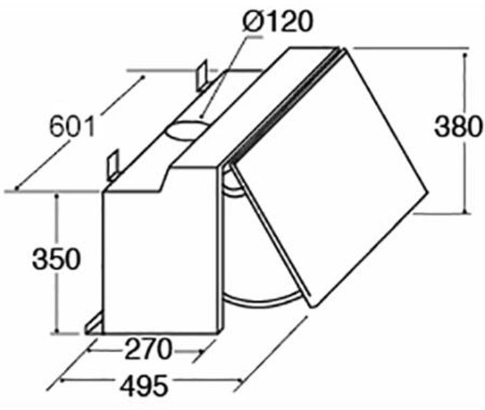 CDA EIN60SI 60cm Extractor Hood Silver Built In Kitchens Appliances ...