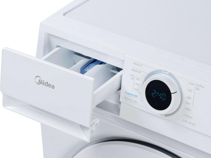 Midea MF100W60 Lunar Dial and LED Display, 6 kg 1000 rpm Freestanding ...