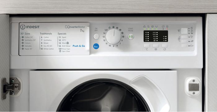 Indesit BI WMIL 71252 UK N 7kg 1200rpm ( BIWMIL71252 ) Integrated ...